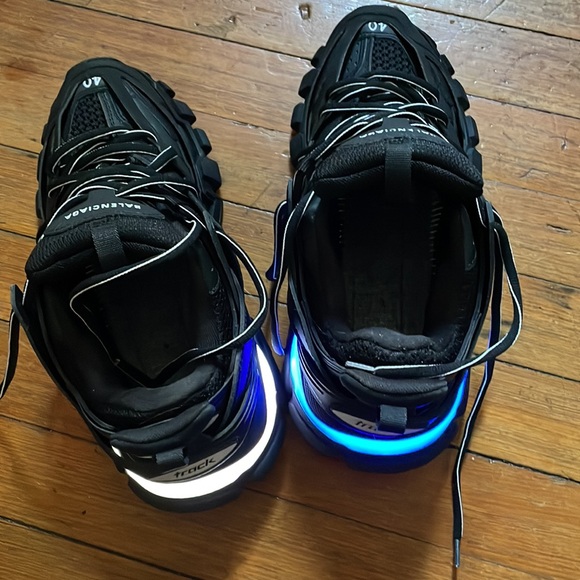 Balenciaga | Shoes | Black Led Balenciaga Track Runners | Poshmark